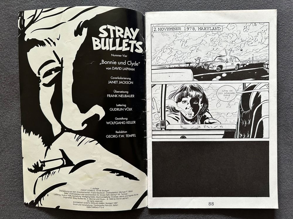 STRAY BULLETS HEFT 2 und 4, DAVID LAPHAM, FEEST COMICS (Gebraucht) in ...