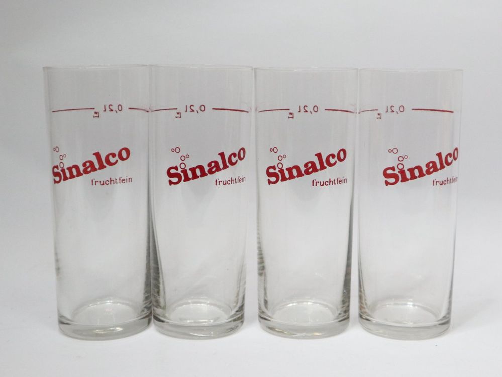 4 Vintage Sinalco Gläser geeicht 2dl Glas (Gebraucht) in Eschenbach SG ...