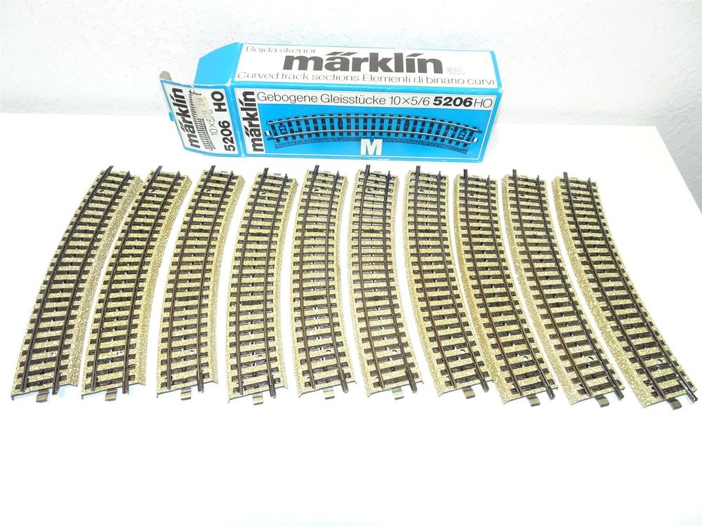 10 Märklin M-Gleis Schienen 5206 HO | Kaufen auf Ricardo