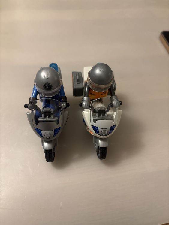 Playmobil Polizei Motorrad und Rettungsmotorrad | Kaufen auf Ricardo