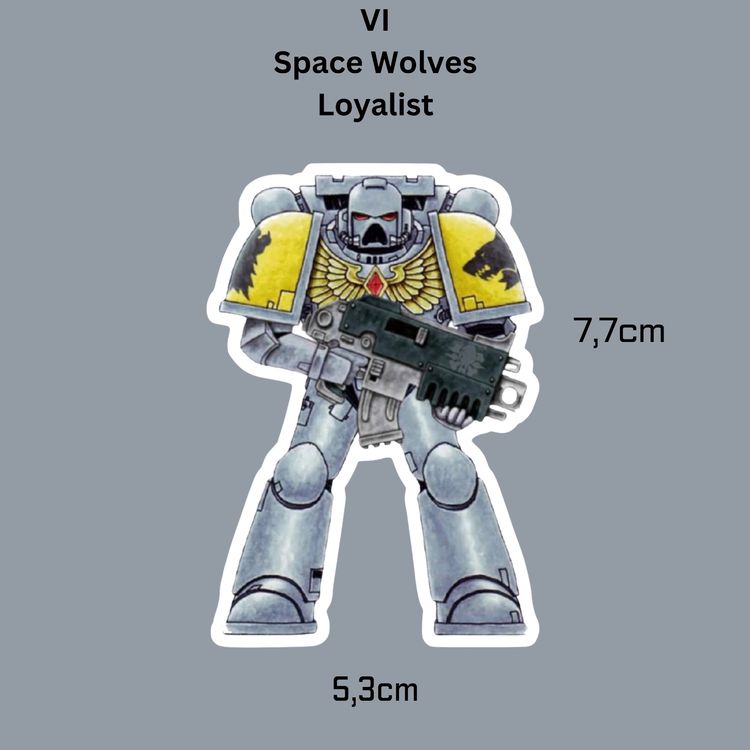 Warhammer 40k Space Wolves Sticker (Dwarfchambers exclusive) (Neu und ...