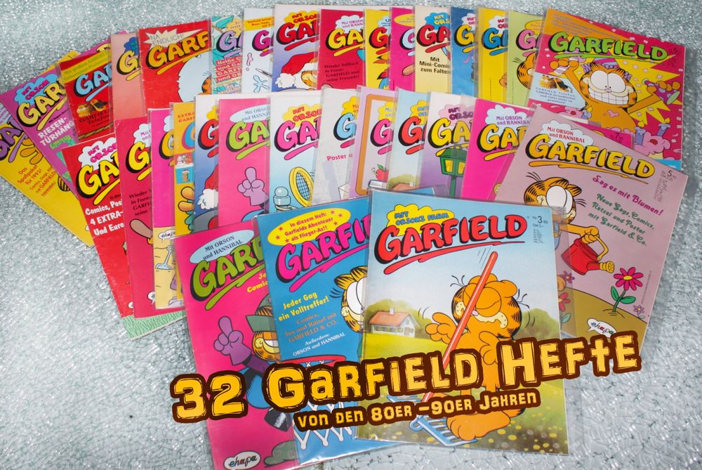 Garfield Comic Sammlung / Comics 32 Stück Zustand 1-2 (Gebraucht) in ...