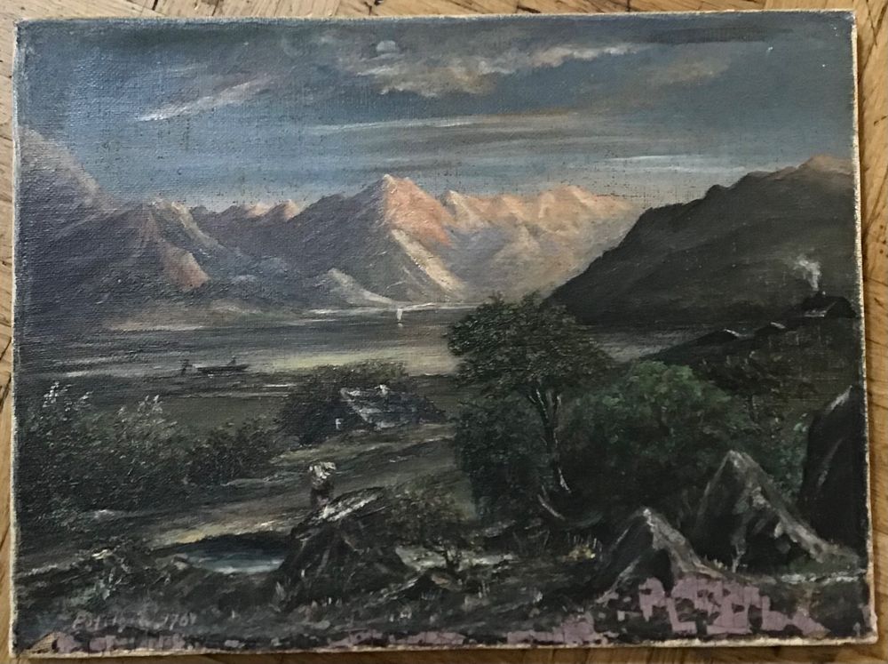 Antike Landschaft Gemälde Signiert (Gebraucht) in Root für CHF 55 – mit Lieferung auf Ricardo kaufen