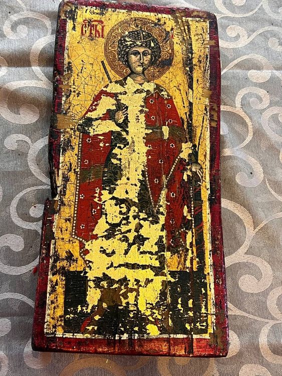 Antike Ikone Heiliger Demetrius (55) | Kaufen auf Ricardo