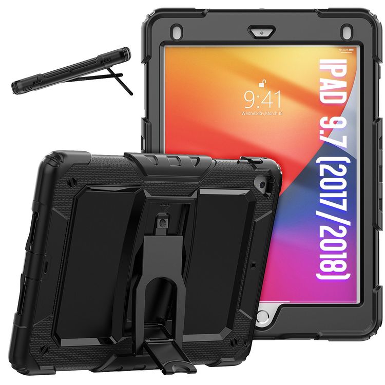 étui iPad 6/5/Air2/1 - Coques anti choc ultra robuste Noir | Kaufen auf ...