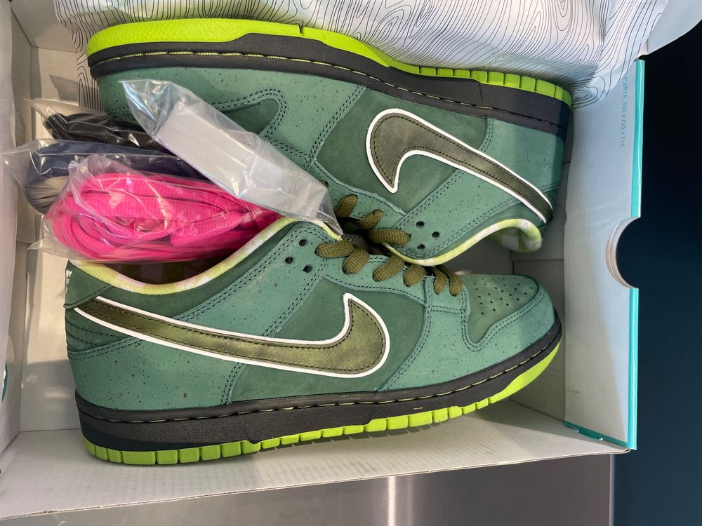 Nike Dunk Low SB Special Box x Concepts grün Hummer 2018 DS (Neu und ...