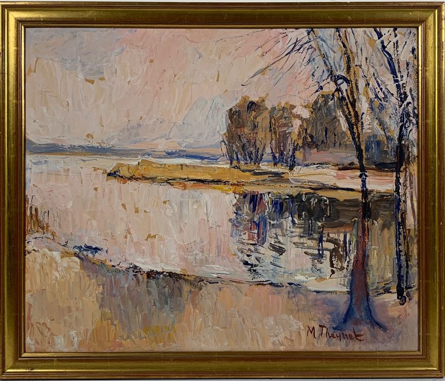 Max Robert Theynet (1875-1949) Gemälde - Seeufer (Gebraucht) in Root ...