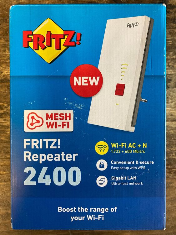 FRITZ!Repeater 2400 MESH WI-FI (Neu und originalverpackt) in Ins für ...