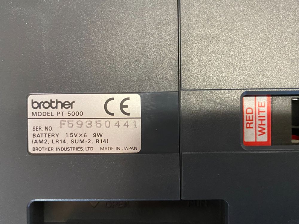 Beschriftungsgerät Brother P-Touch 5000 inkl. Schriftbänder (Gebraucht ...