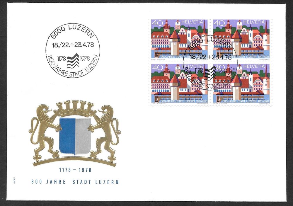 Sonderbrief S. 935 Luzern 800 Jahre 18./22. + 23.4.1978 | Kaufen auf Ricardo