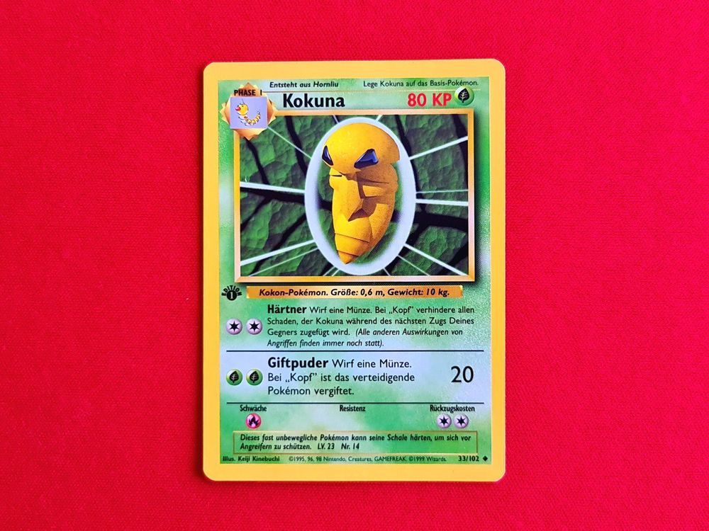 Kokuna 1. Edition Base Set 1999 WOTC - DE - (Near Mint) (Gebraucht) in ...