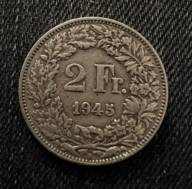 Silbermünze 2.- Fr. 1945 | Kaufen auf Ricardo
