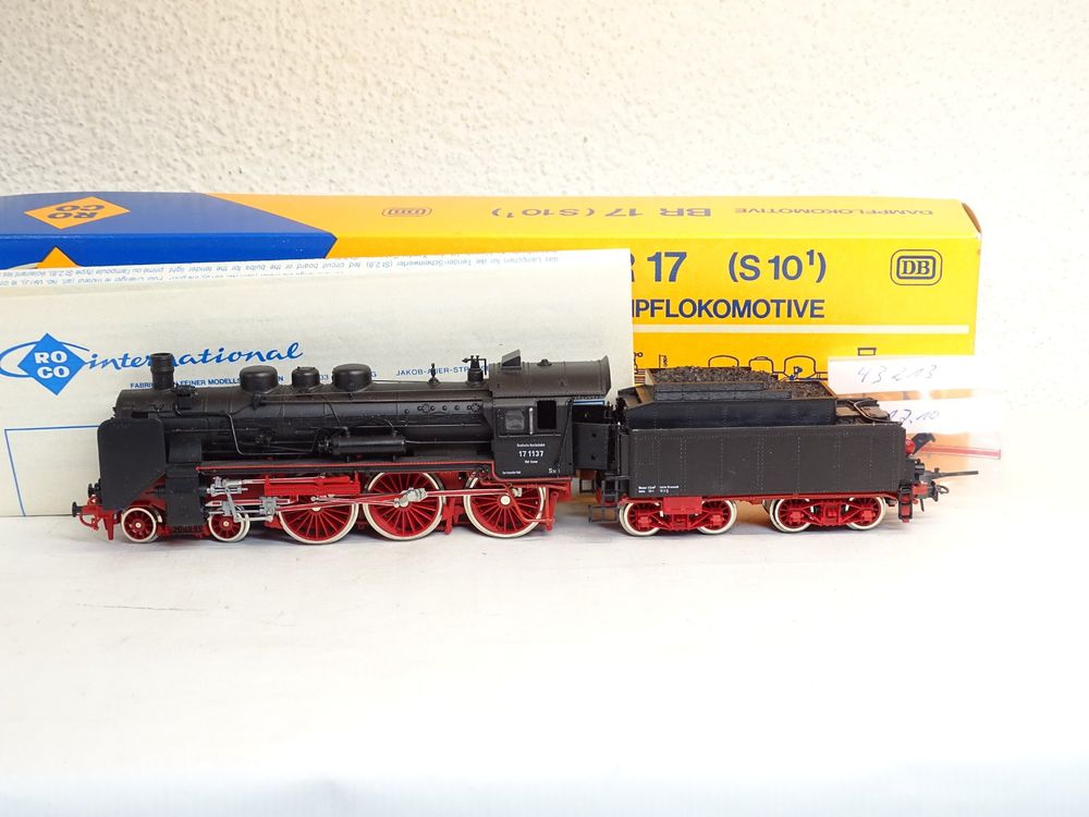 Roco 43213 Dampflok BR17 1137, DR, Schwarz, H0,GS/DC,OVP (Gebraucht) in ...