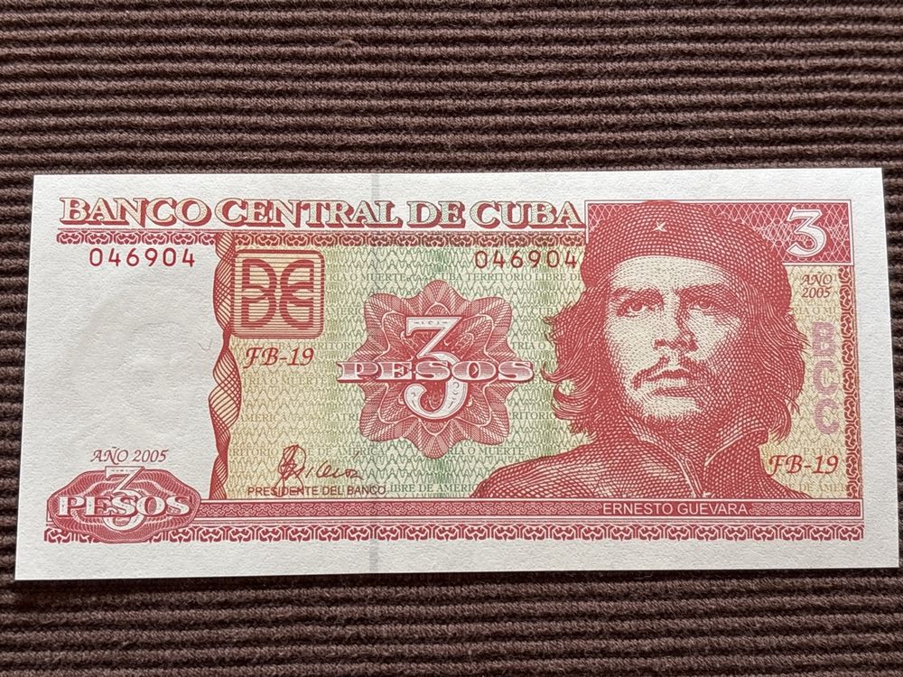 Kuba 3 Pesos 2005 Banknote unc Che Guevara (Neu (gemäss Beschreibung ...