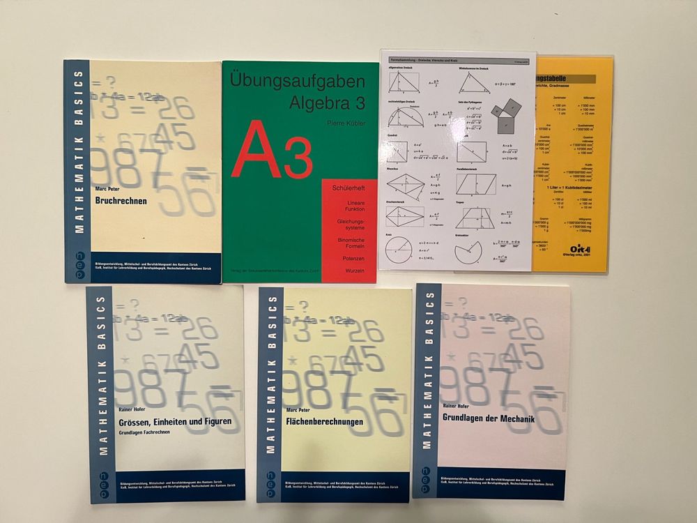 Mathematik Basics Bücher Set - Lehrmittel für die Sek (Gebraucht) in ...