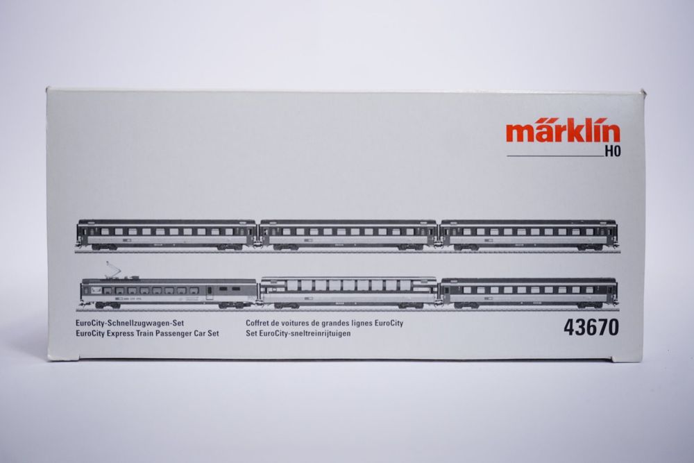 3å Märklin 43670 EuroCity Schnellzugwagen Set sechs Wagen (Gebraucht ...