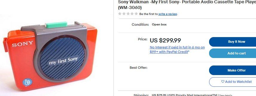 Walkman Sony My First Sony WM-3060 (Gebraucht) in Collonges für CHF 123 ...