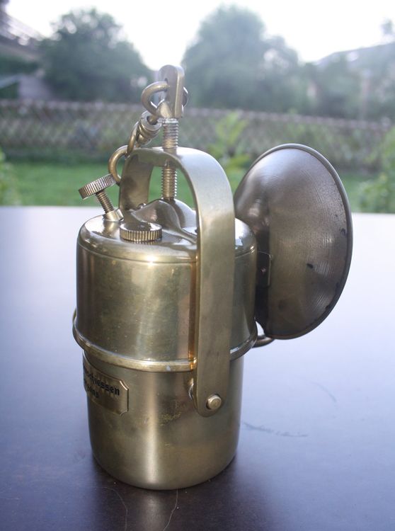 Karbidlampe aus Messing Grubenlampe Steigerlampe Lampe | Kaufen auf Ricardo