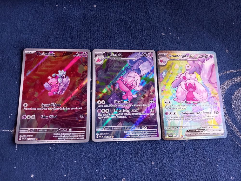 Tinkatink/Tinkatuff/Tinkaton EX(Granforgita EX) Full Art Set (Neu ...