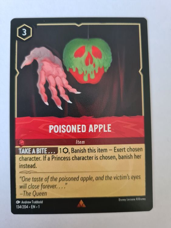Lorcana, Poisoned Apple, 134/204-EN-1 (Neu (gemäss Beschreibung)) in Sachseln für CHF 1 – mit ...