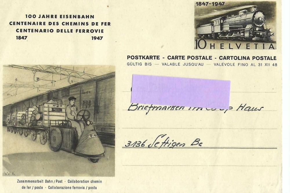 100 jahre eisenbahn 1847 - 1947 (Gebraucht) in Thun für CHF 1.05 – mit Lieferung auf Ricardo kaufen