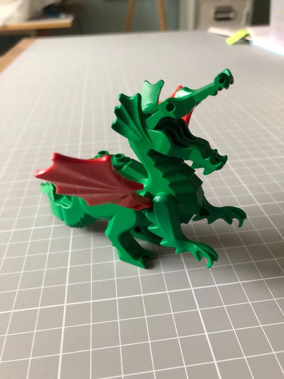 Lego Classic Dragon (6129c02) Drache Grün mit roten Flügeln (Gebraucht ...