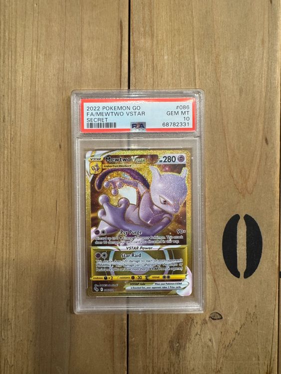 2022 Pokemon Go Mewtwo Vstar Secret #086 FA PSA 10 (Neu und ...
