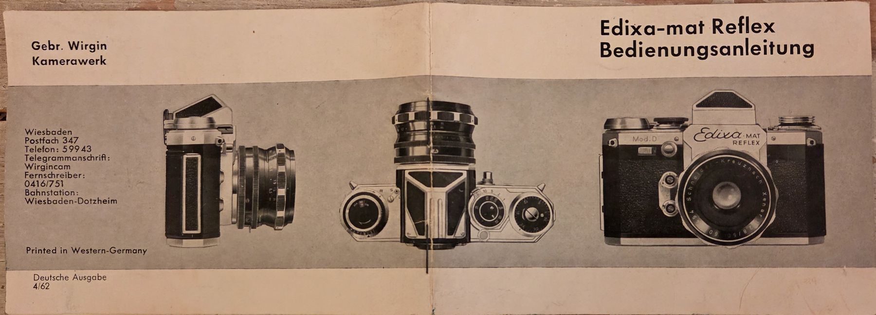 Fotokamera Edixa-mat Reflex Model C - L mit viel Zubehör (Gebraucht) in ...