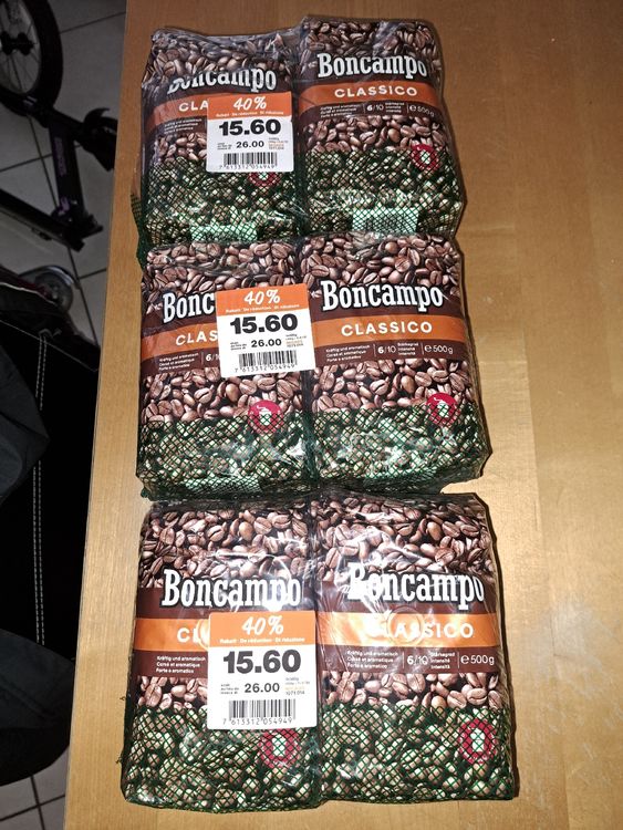 Café Boncampo Classico, 12 paquets de 500g, neuf! (Neuf avec emballage ...