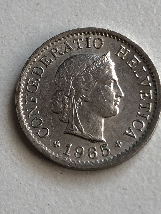 Abart 5 Rp. 1965 mit Stempelriss (Gebraucht) in Schötz für CHF 2 – mit Lieferung auf Ricardo kaufen