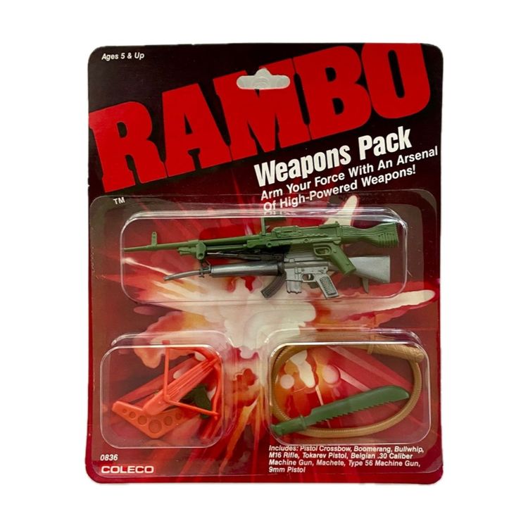 1986 | RAMBO WEAPONS PACK by Coleco | Kaufen auf Ricardo