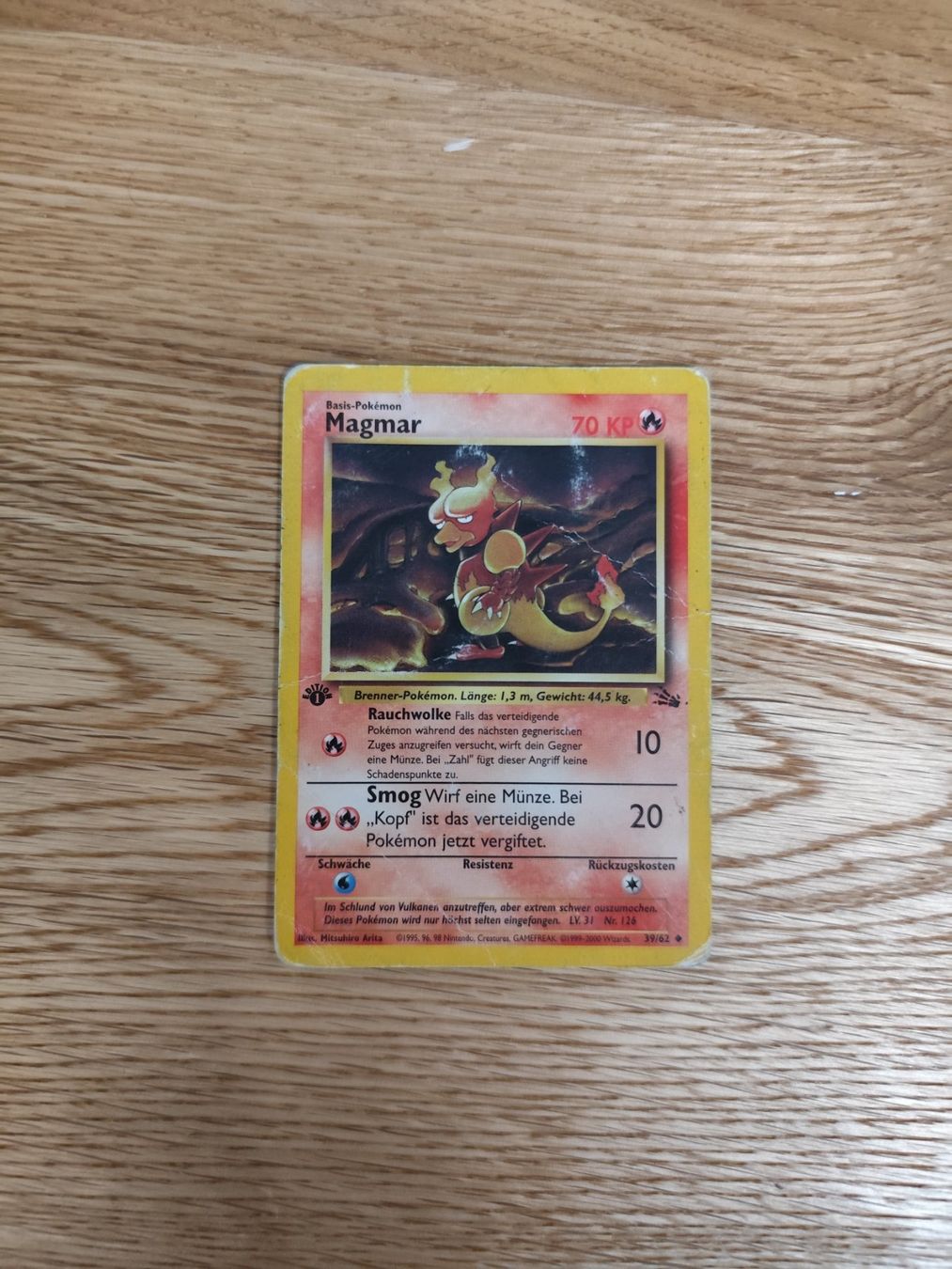Pokemon Magmar 1. Edition Fossil vintage non holo ⭐ (Gebraucht) in ...