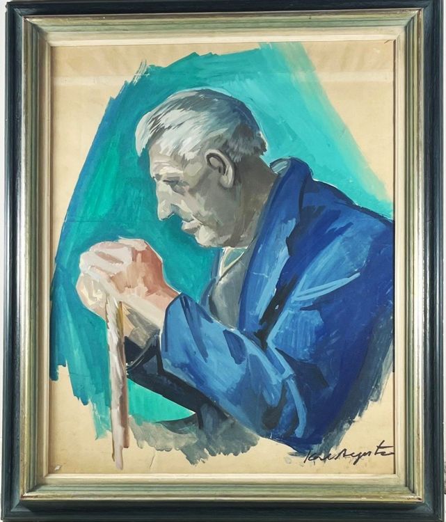 Karl Aegerter (1888-1969) Basel, Gr. Portrait Werk Gemälde (Gebraucht) in Basel für CHF 95 – mit ...