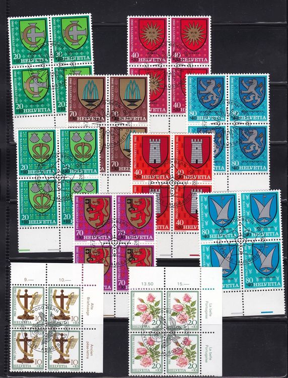 59 Pro Juventute Viererblocks 1980-93,ET (Gebraucht) in Münchwilen AG für CHF 8 – mit Lieferung ...