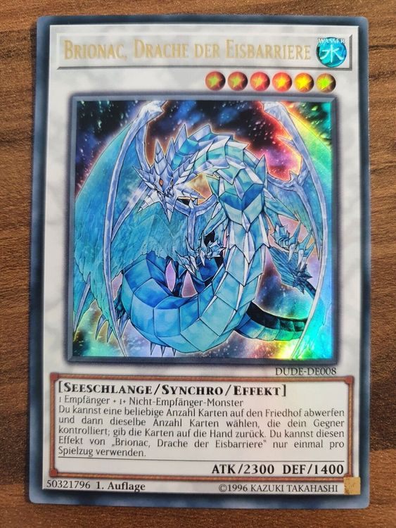 Yu-Gi-Oh! DUDE-DE008 Brionac, Drache der Eisbarriere Ultra R (Nuovo e ...