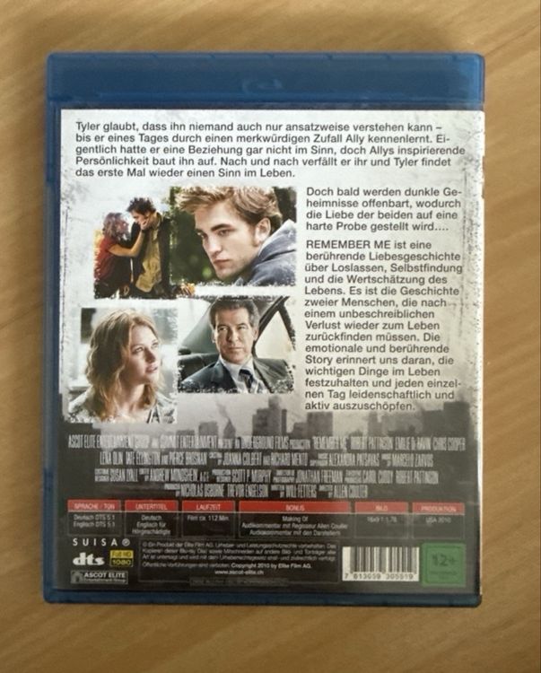 Remember Me - Lebe den Augenblick, Blu-ray, Top Zustand (Neu (gemäss ...