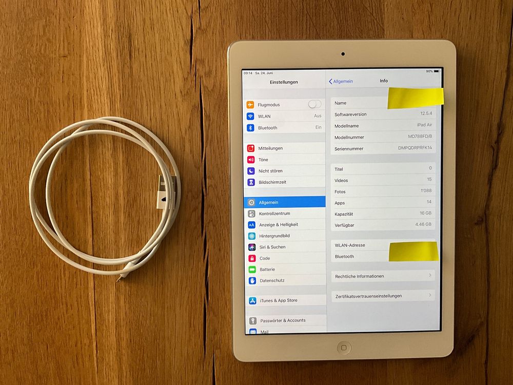 Apple iPad Air Modell 1474 (Gebraucht) in Oberstammheim für CHF 31 ...