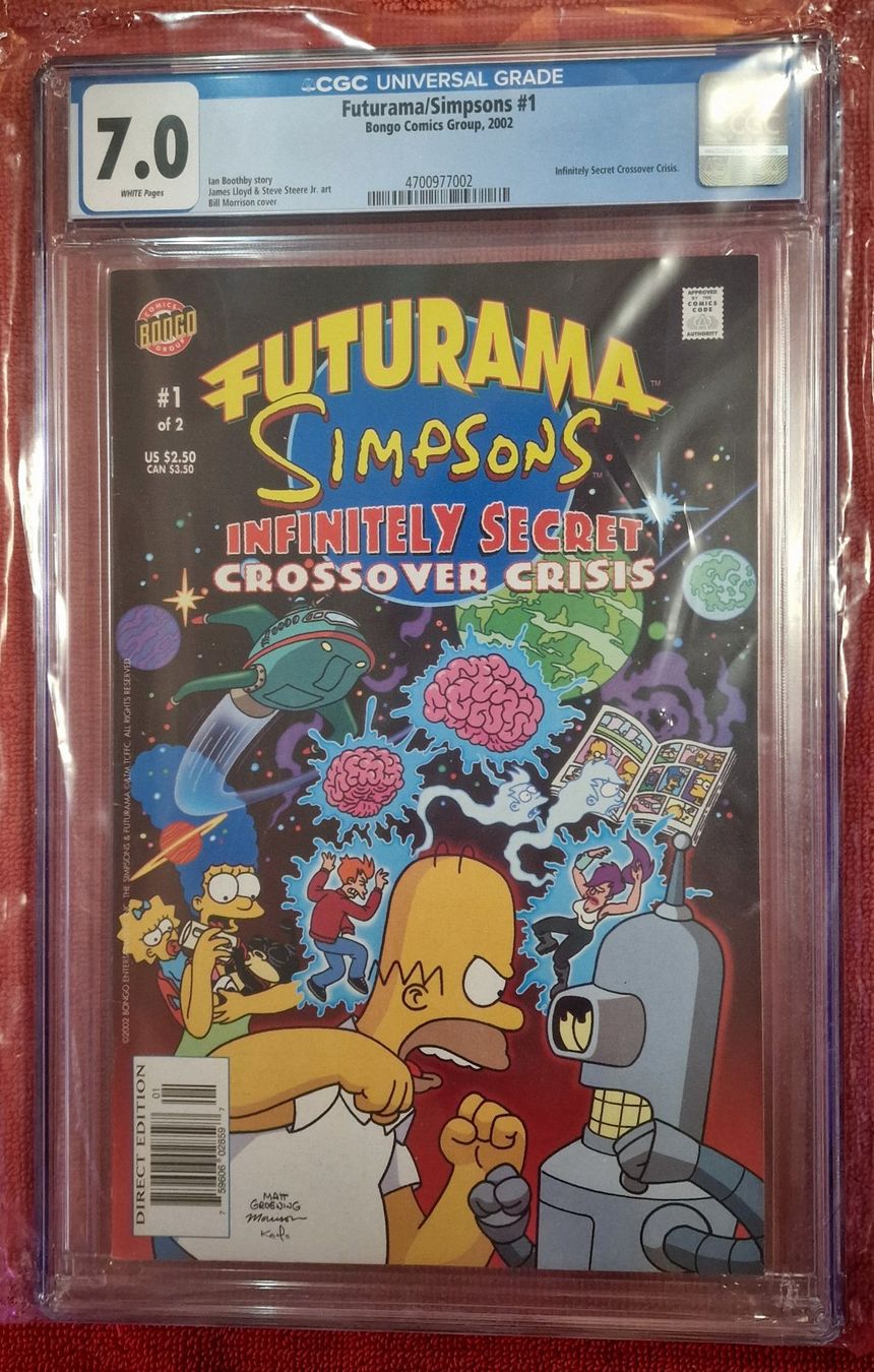 Futurama/Simpsons Crossover #1, 2002 CGC Grading 7.0 (Gebraucht) in ...