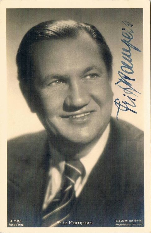 Fritz Kampers 1891-1950 Autogramm signiert Vintage Foto 9x14 (Gebraucht) in Bischofszell für CHF ...