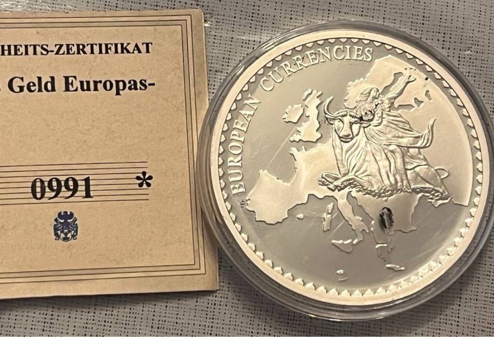 Silbermünze "Frankreich" Sacré Coeur, 40mm, 1999, Top Zustan (Neu und ...