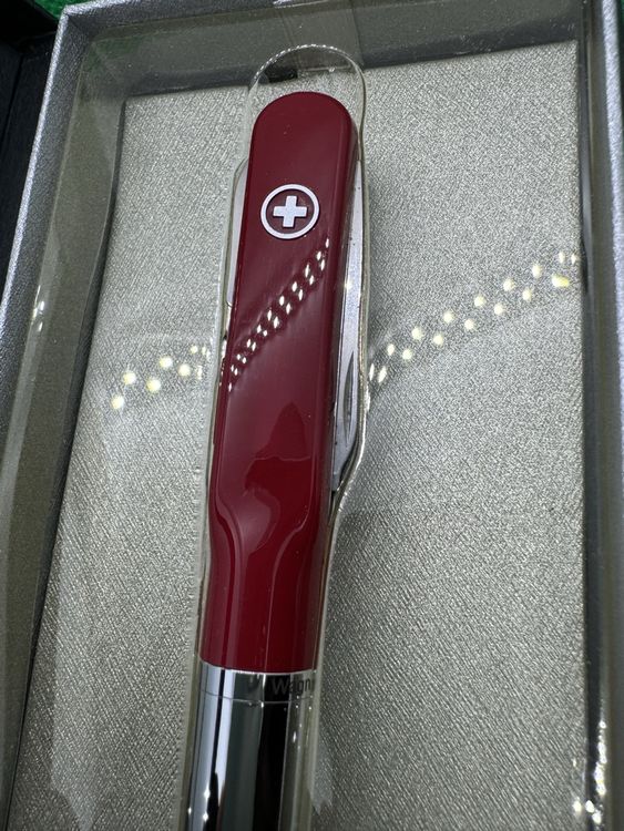 Swiss Pen Knife Multitool Ballpoint Red New (Swiss Made) (Neu (gemäss ...