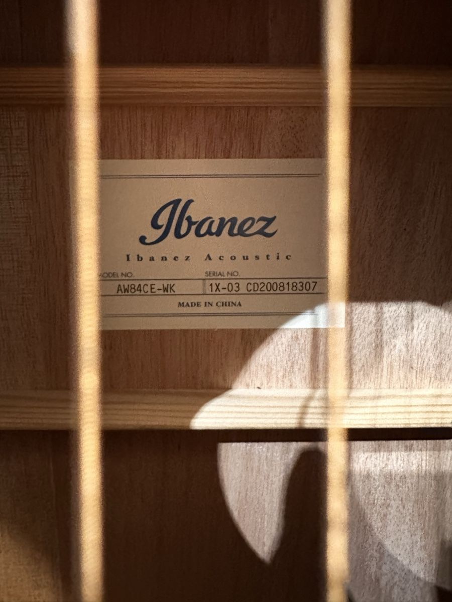 Ibanez AW84CE-WK Acoustic Guitar - Perfect for Summer! (Neu (gemäss ...
