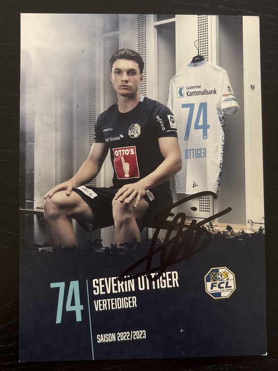 Severin Ottiger Autogrammkarte FCL - Saison 2022/2023 signie (Gebraucht ...
