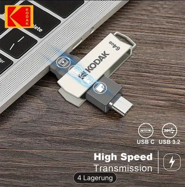 Kodak USB-Stick Dual Type-C, 32GB, Neu, Originalverpackt (Neu und ...