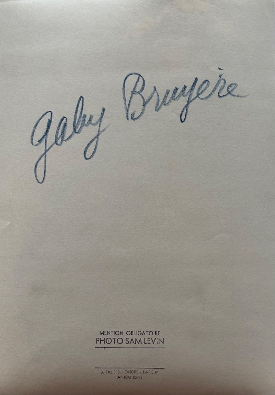 VINTAGE Sam Lévin (1904-1992) - Gaby Bruyère, frz. Filmstar (Gebraucht ...