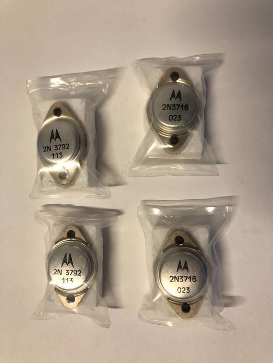 Leistungstransistor 2N3792 (2 Stk.) und 2N3716 (2 Stk.) (Neu und ...