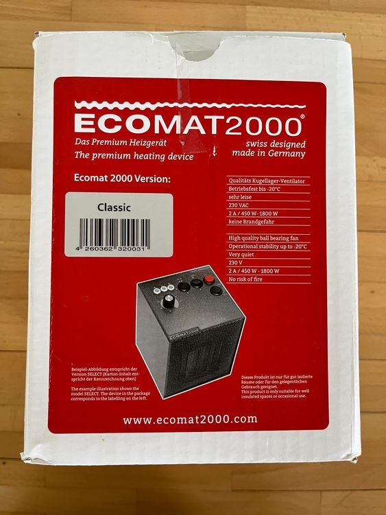 ECOMAT 2000 Classic Heizlüfter (Gebraucht) in Baar für CHF 269 – mit Lieferung auf Ricardo kaufen