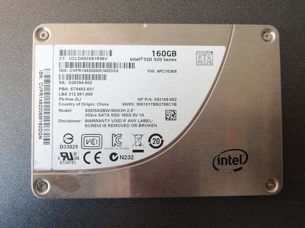Intel 160GB SSD 320 Series SATA | Kaufen auf Ricardo