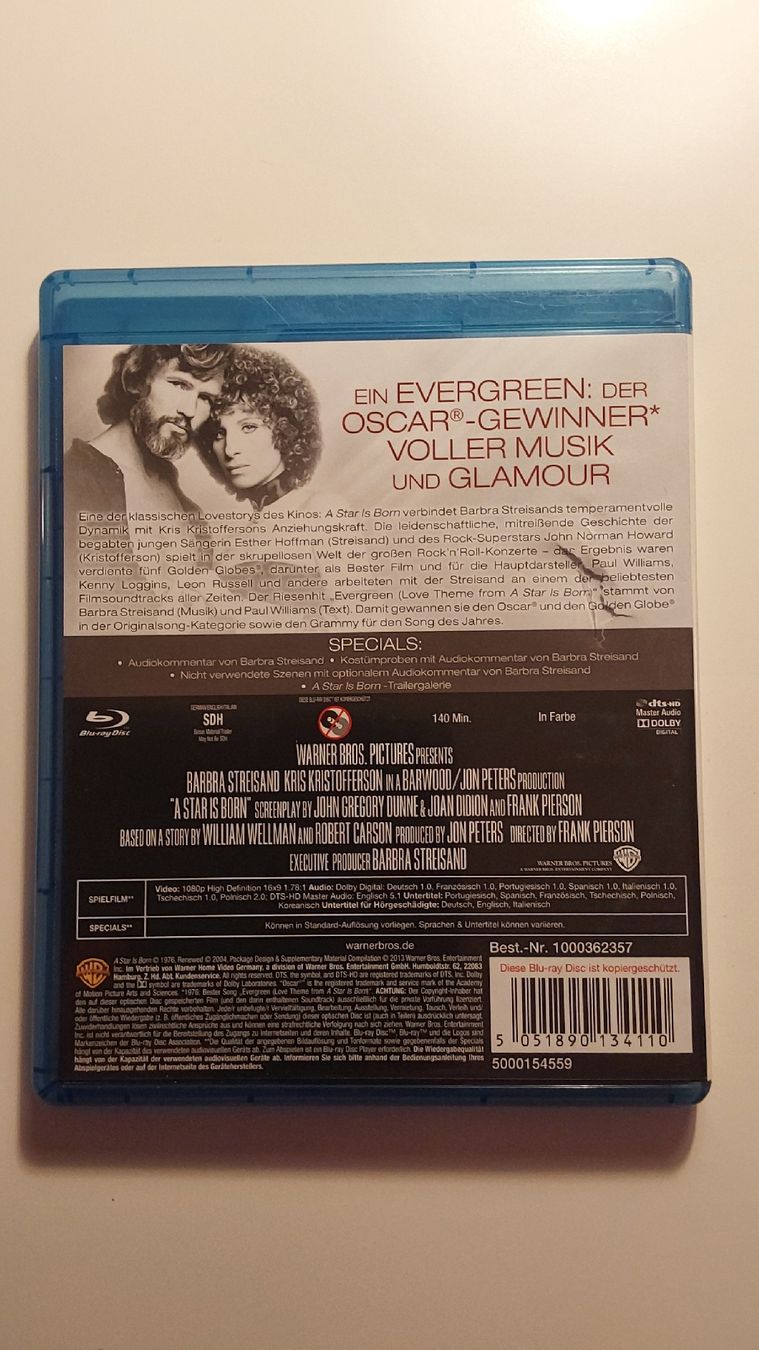 A Star is Born, Blu-ray, Barbra Streisand, Top Zustand (Gebraucht) in ...
