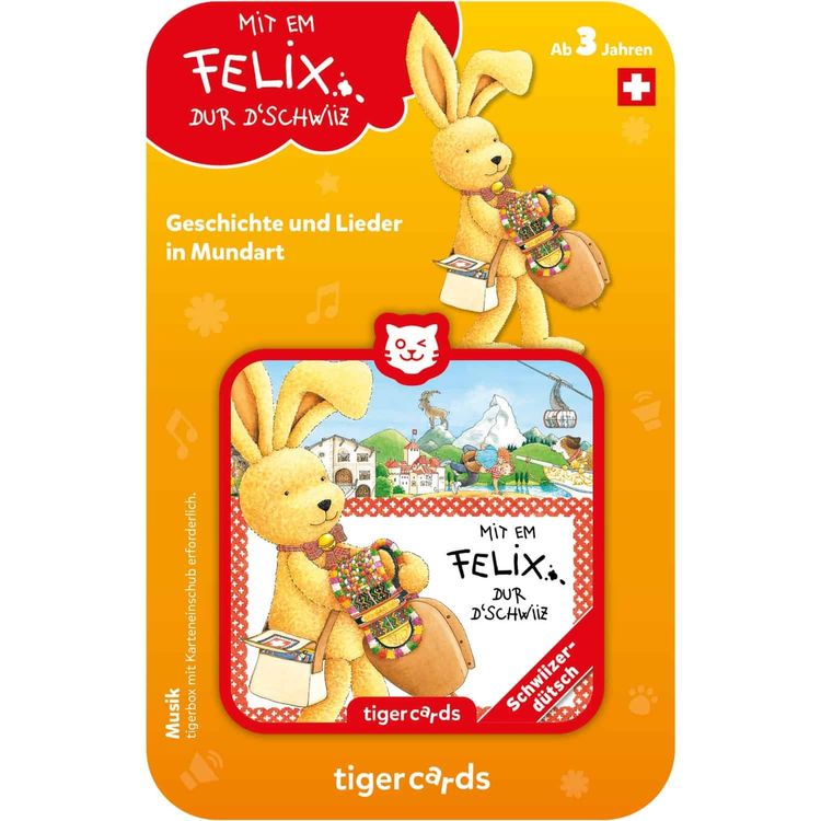 Felix Hörspiel "Mit em Felix dur d'Schwiz" 🇨🇭Tigercards (Neu und ...